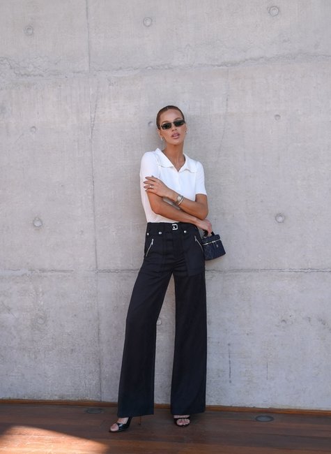 Calça Bolso Cupro Preto - DOT
